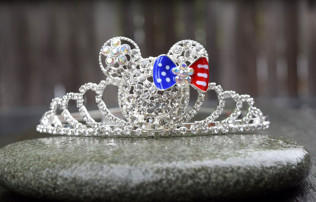 Mickey Tiara, Disney Bounding Crown, Mouse Ears Rhinestone Headband ...