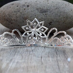 Ice Queen Tiara, Elsa Costume Crown, Silver Frozen Snowflake Glass ...