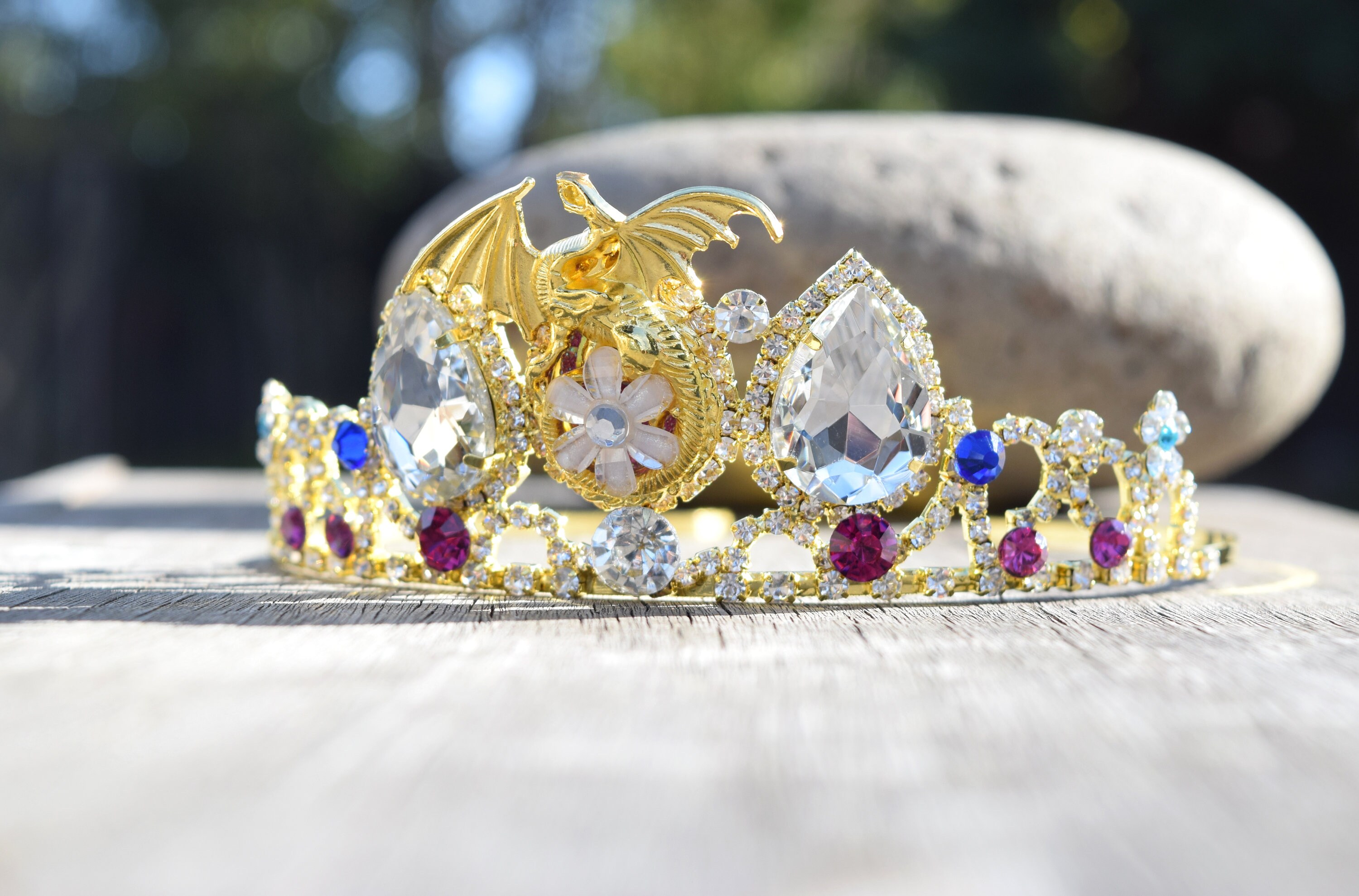 Mal Dragon Tiara, Gold Dragon Crown, Mal Engagement Costume, Dragon ...