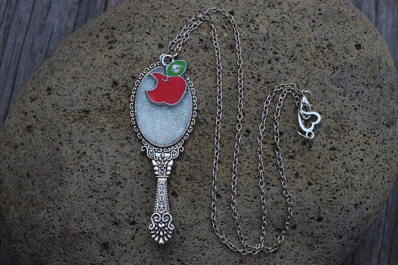 Glowing Mirror Necklace Evie's Magic Mirror Glow in the - Etsy UK