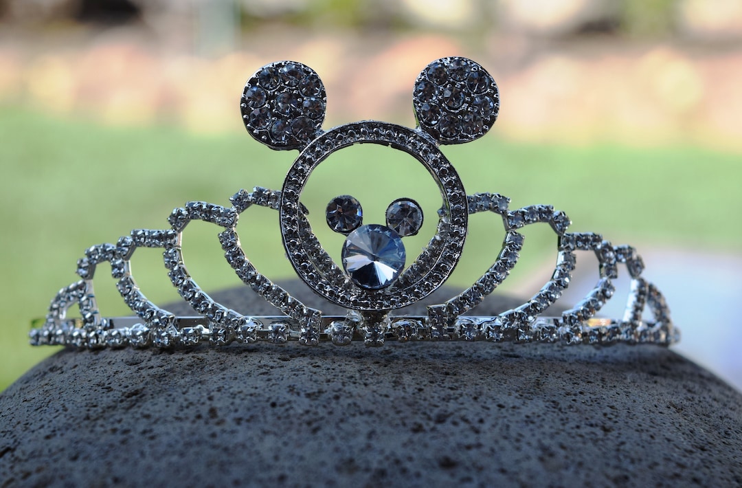 Mickey Tiara, Disney Bounding Crown, Mouse Ears Rhinestone Headband ...
