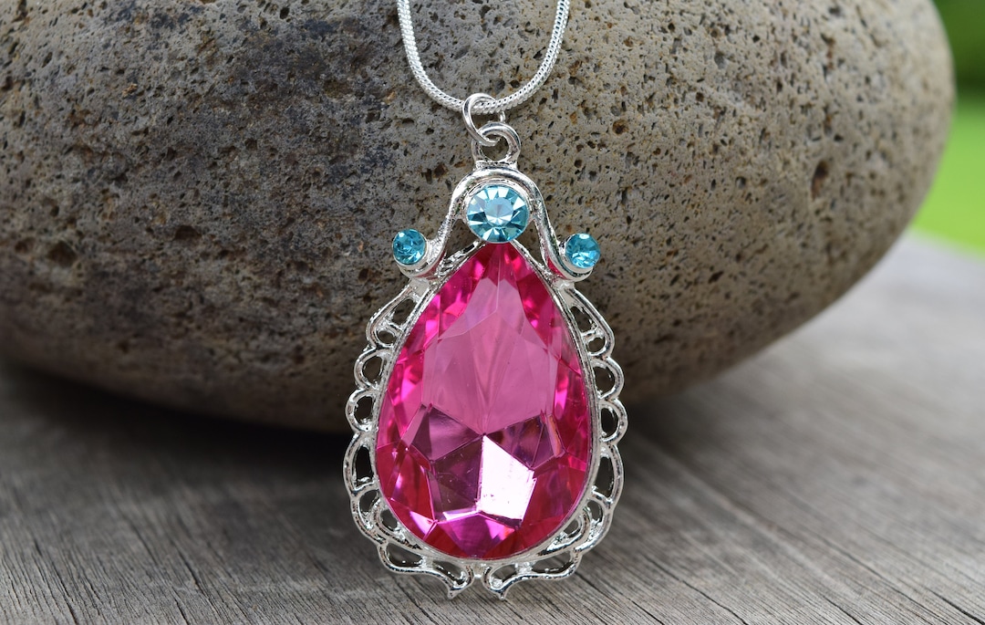 Pink Sofia the First Amulet Necklace, Amulet of Avalor Reproduction, Realistic Sofia Necklace ...
