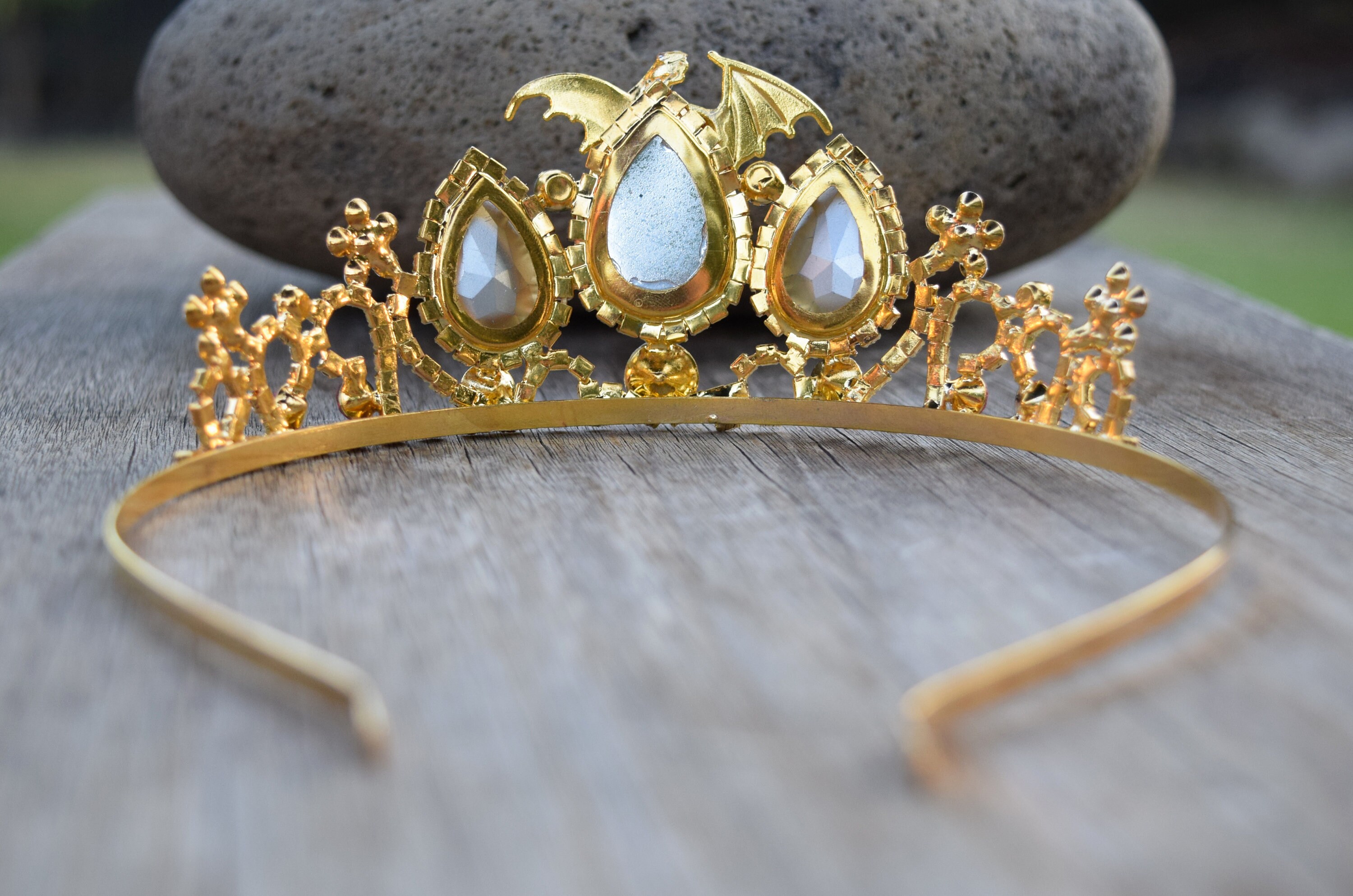 Mal Dragon Tiara, Gold Dragon Crown, Mal Engagement Costume, Dragon ...