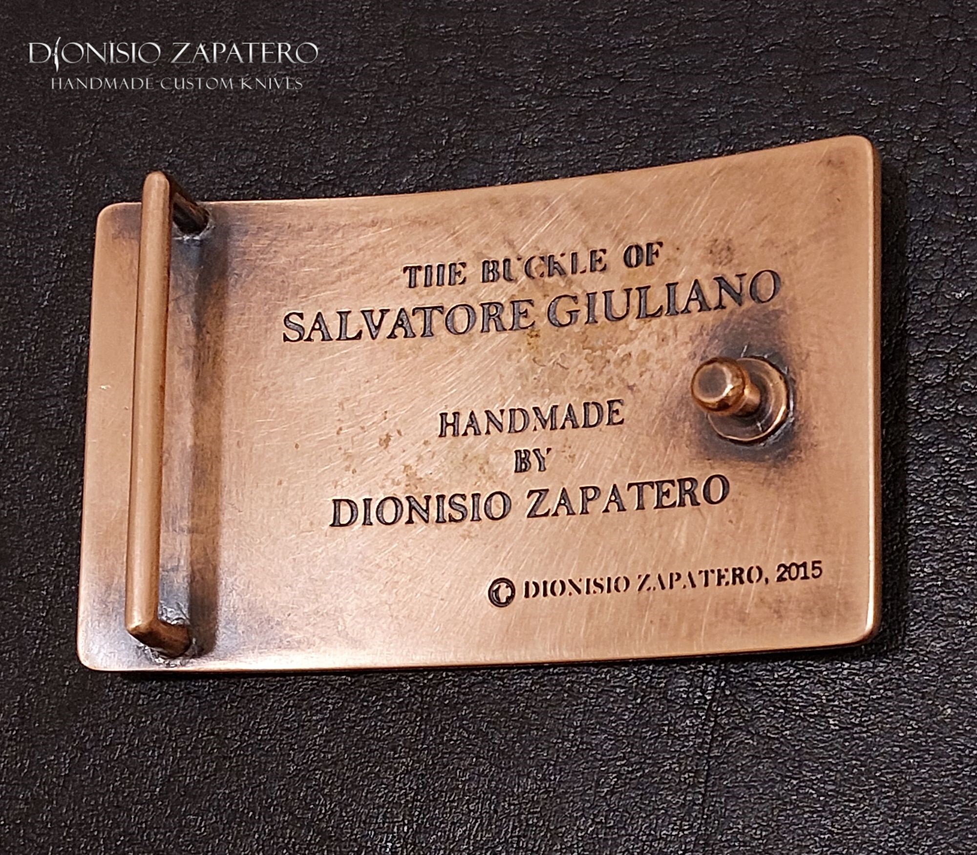 Solid Bronze Custom Belt Buckle of Salvatore Giuliano Handmade ...