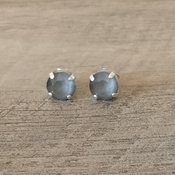 Dark Gray Earrings - Etsy