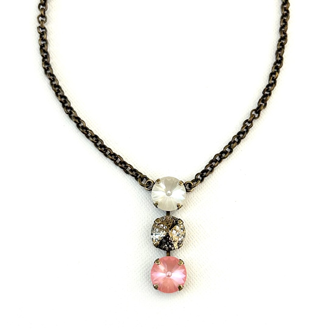 Coastal Cowgirl Crystal 12mm Cascading Necklace ~ Three Drop ~ New ...