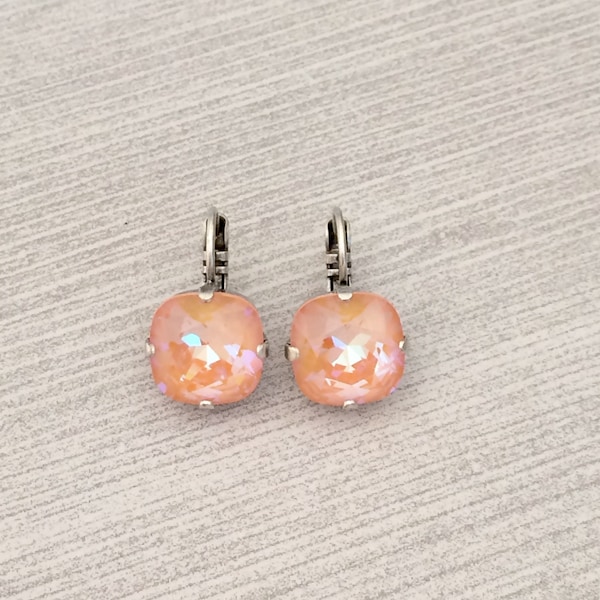 Peach Color Earrings - Etsy