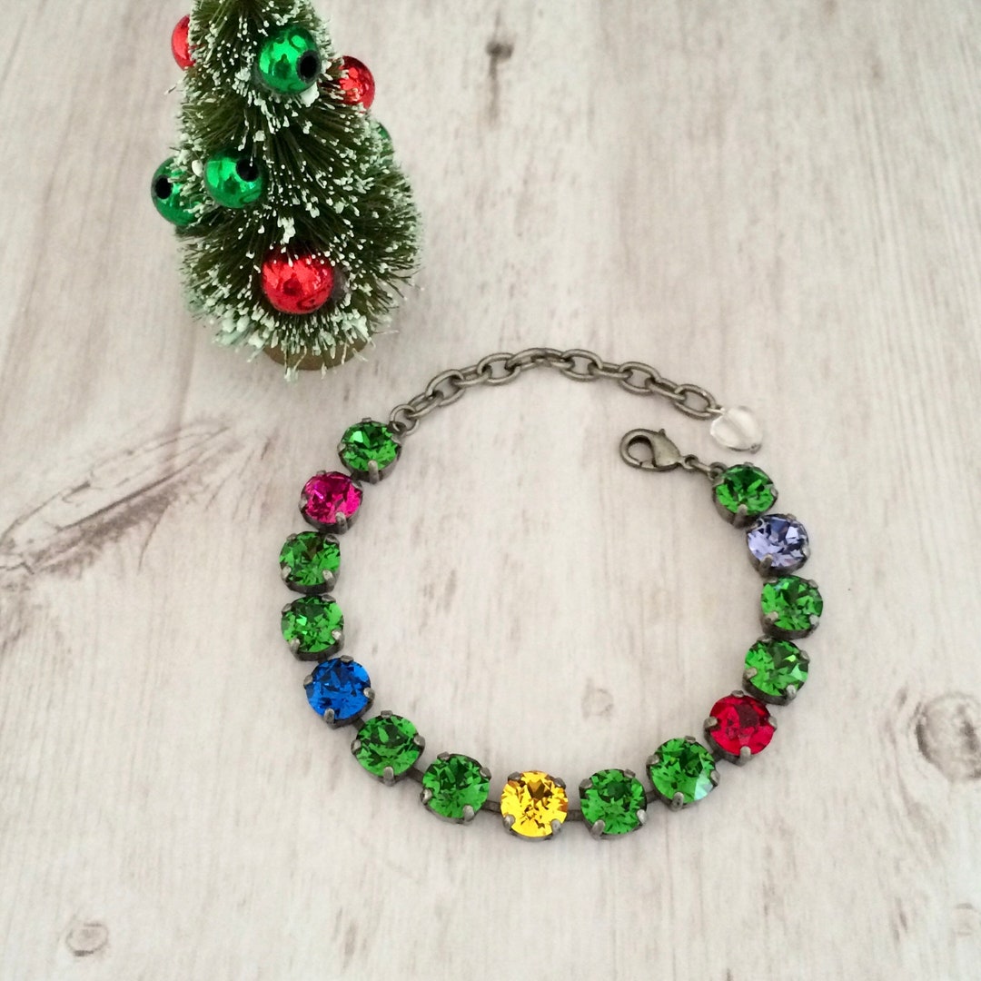 Oh Christmas Tree Vintage Style 8mm Bracelet ~ Christmas Tree Bracelet ...