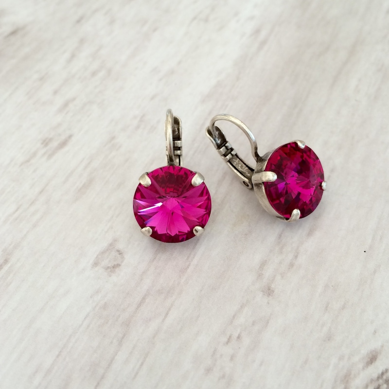 Hot Pink Earrings - Etsy