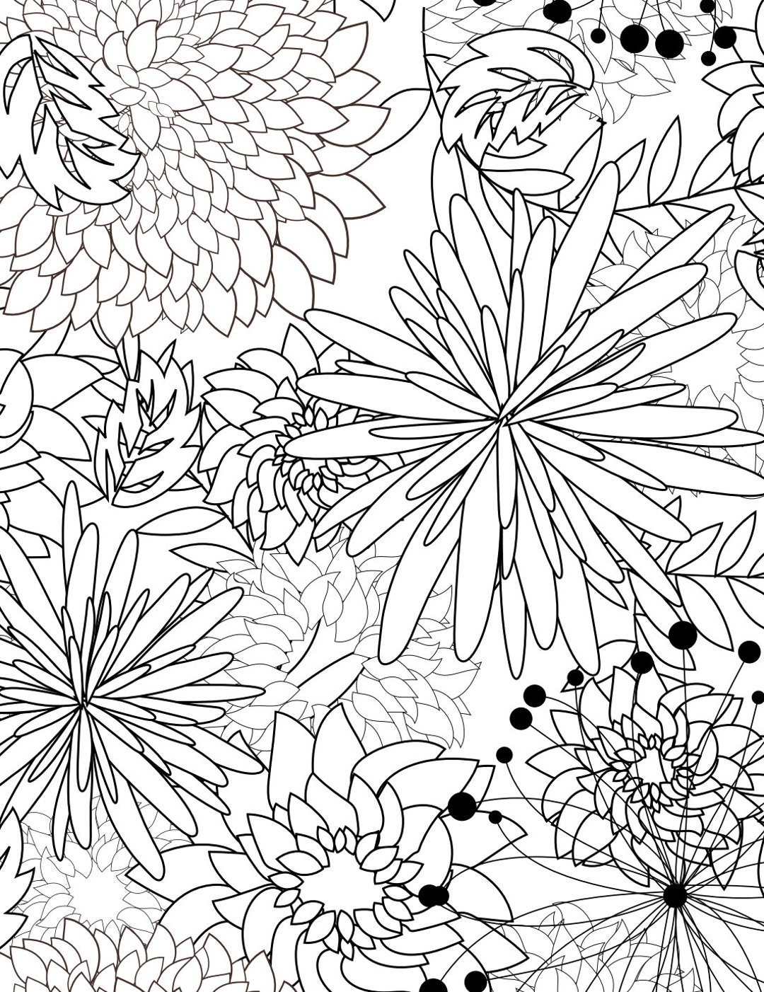 50 Patterned Coloring Pages Volume 2 - Etsy