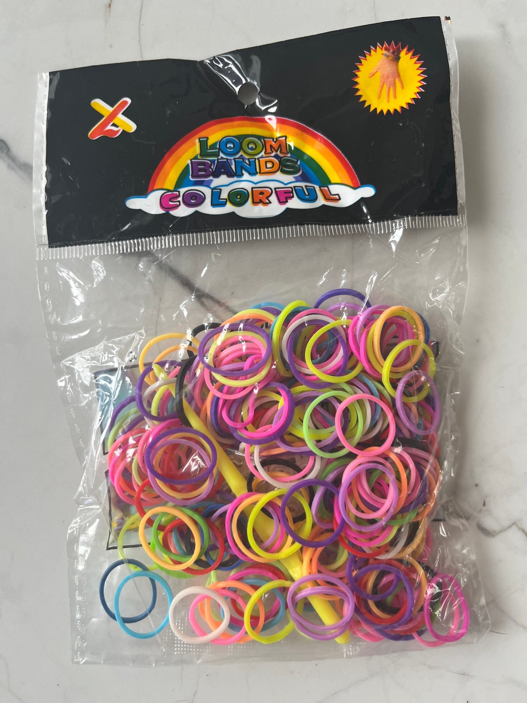 Colourful Mix of Loom Bands 300pcs With Hook & S Clips - Etsy