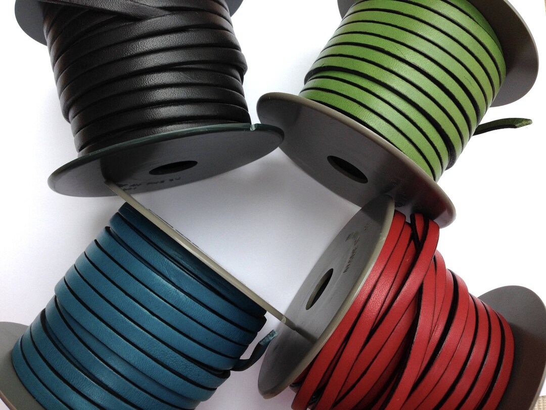Jewellery Making Flat 5 X 2mm Licorice Leather 50cm Choose Colour - Etsy