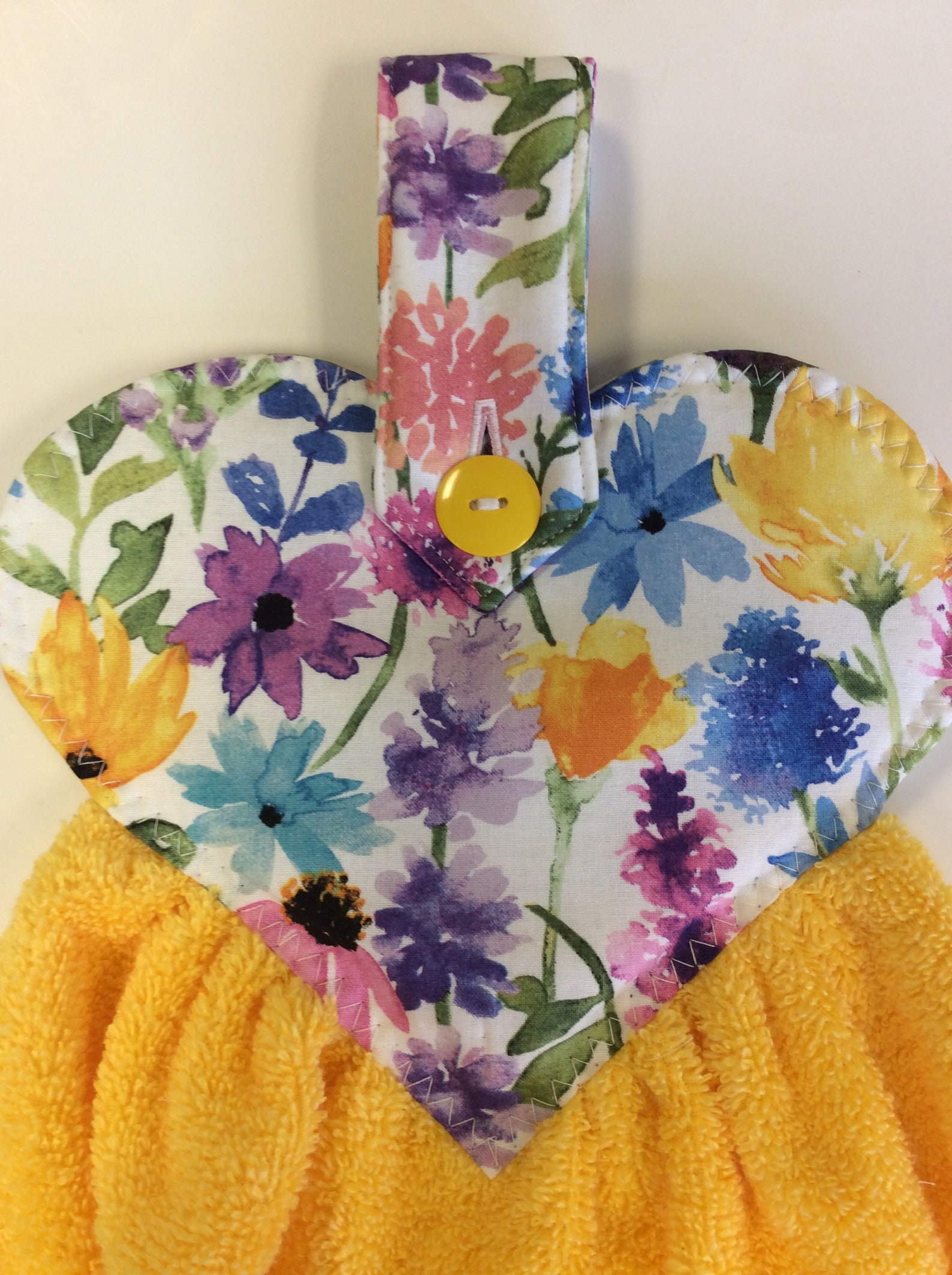 Watercolor Flowers/Hand Towel/Refrigerator Towel/Oven | Etsy