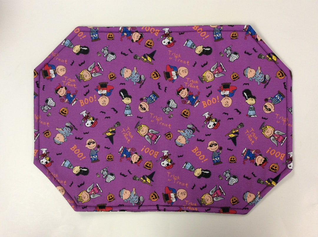Snoopy/peanuts/placemats/halloween/tea Mats/table Mats/dining - Etsy
