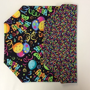 Single/placemat/reversible/happy Birthday/sprinkles - Etsy