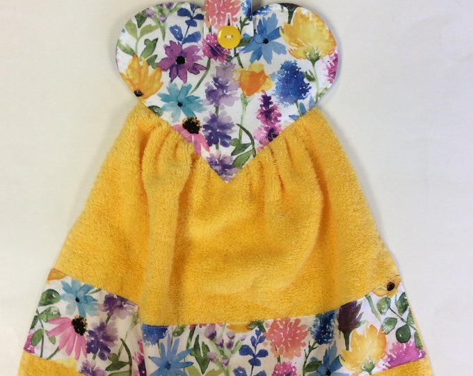 Watercolor Flowers/hand Towel/refrigerator Towel/oven | Etsy