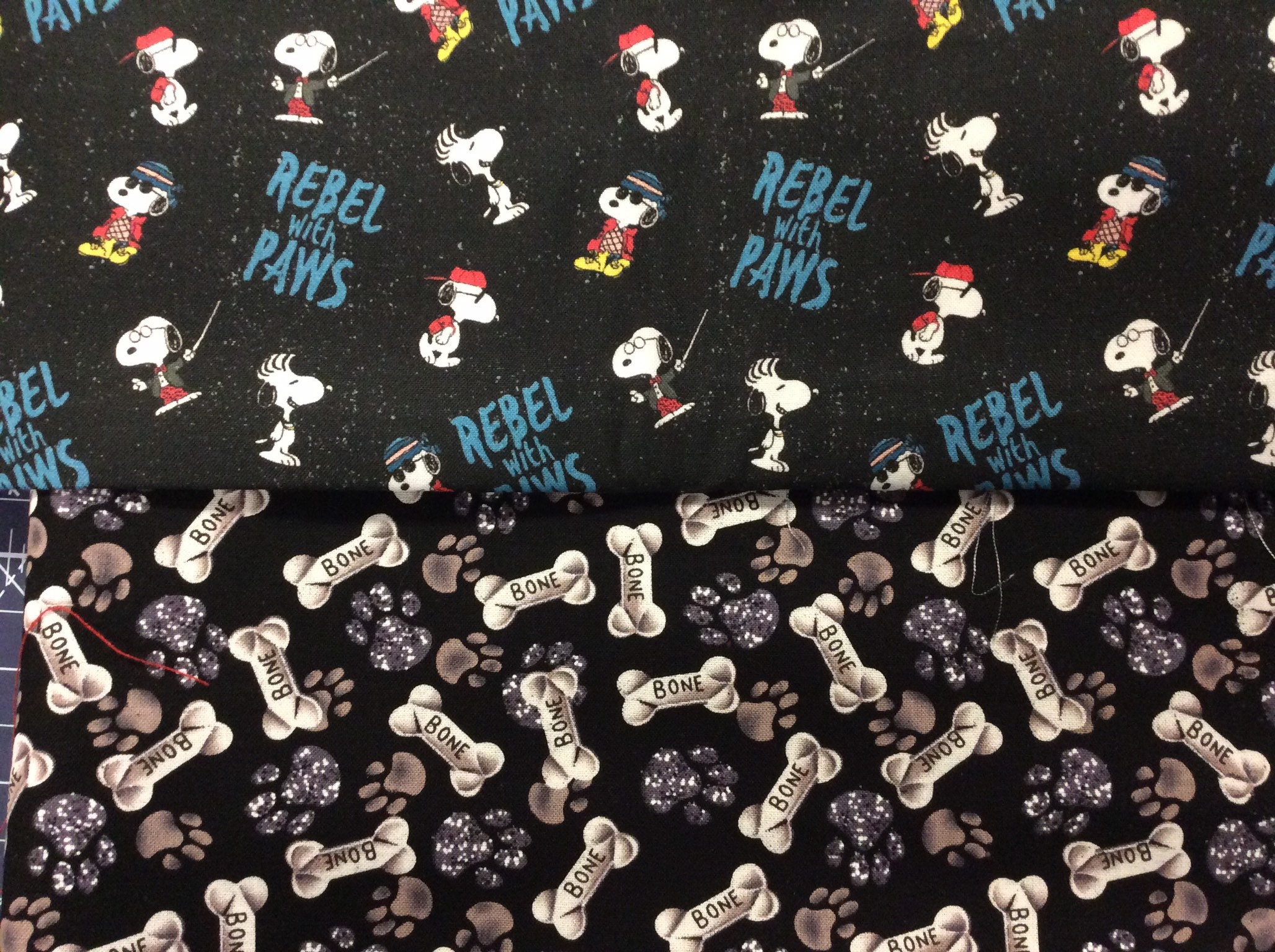 Rebel With Paws/snoopy/dog Bone/pet Mat/placemat - Etsy