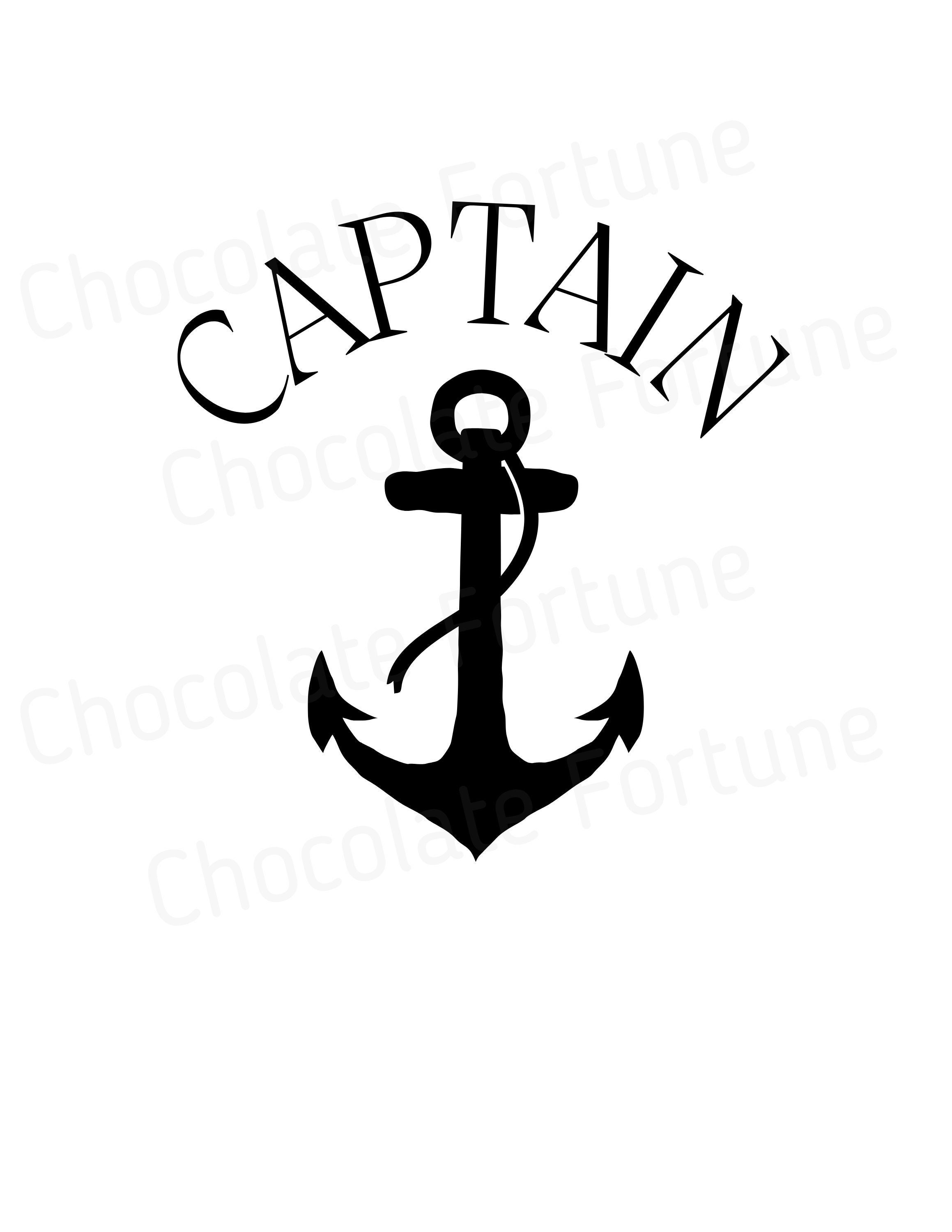 Captain Anchor Svg Png Pdf Jpg Download - Etsy