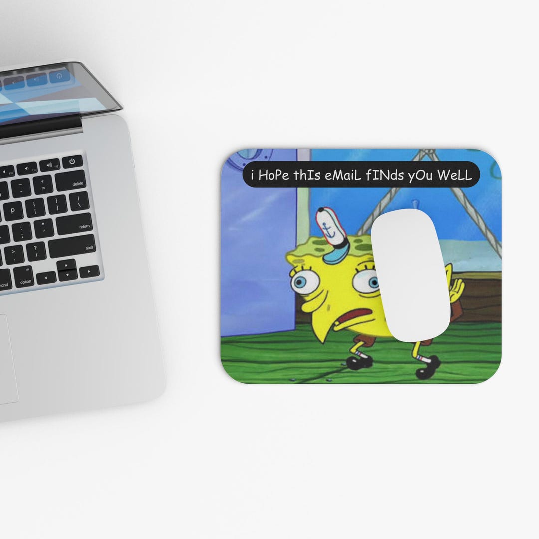 Mocking Spongebob Meme Mouse Pad Rectangle - Etsy