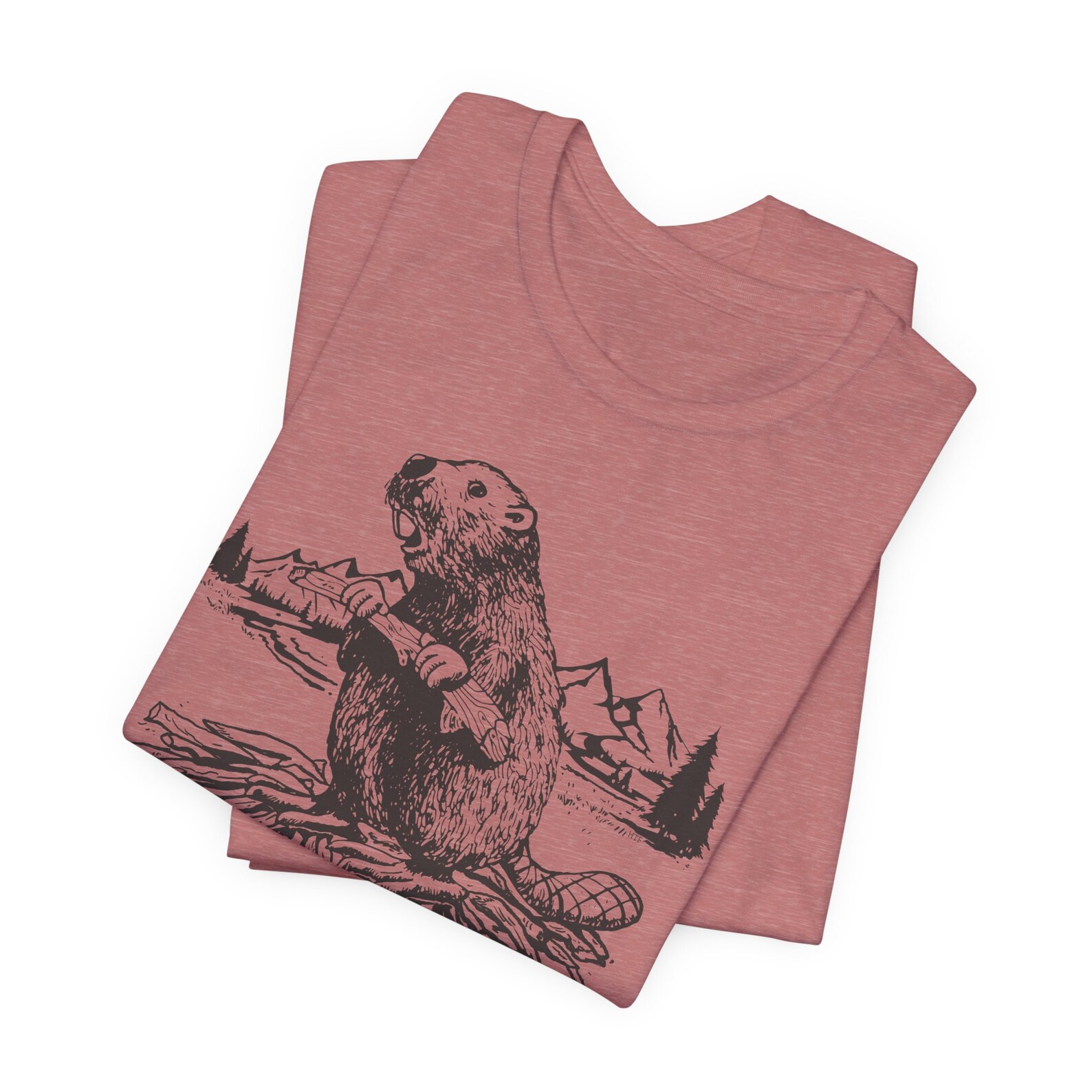 Dam, Funny Beaver Print Tee, Boss Gift T-shirt, Dad Boyfriend T-shirt ...