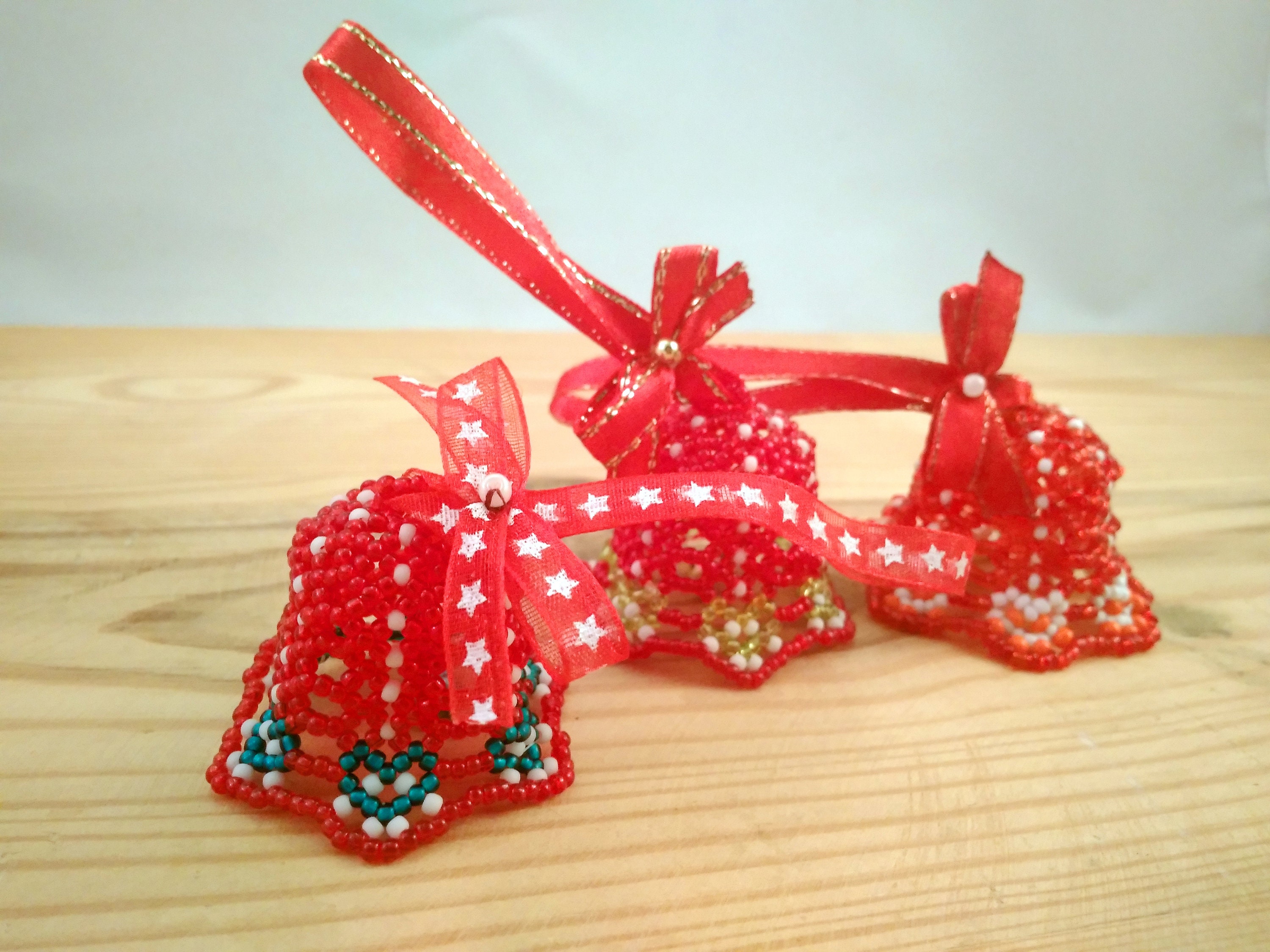 Mini Christmas Bells Tree Ornament Holiday Decorations | Etsy