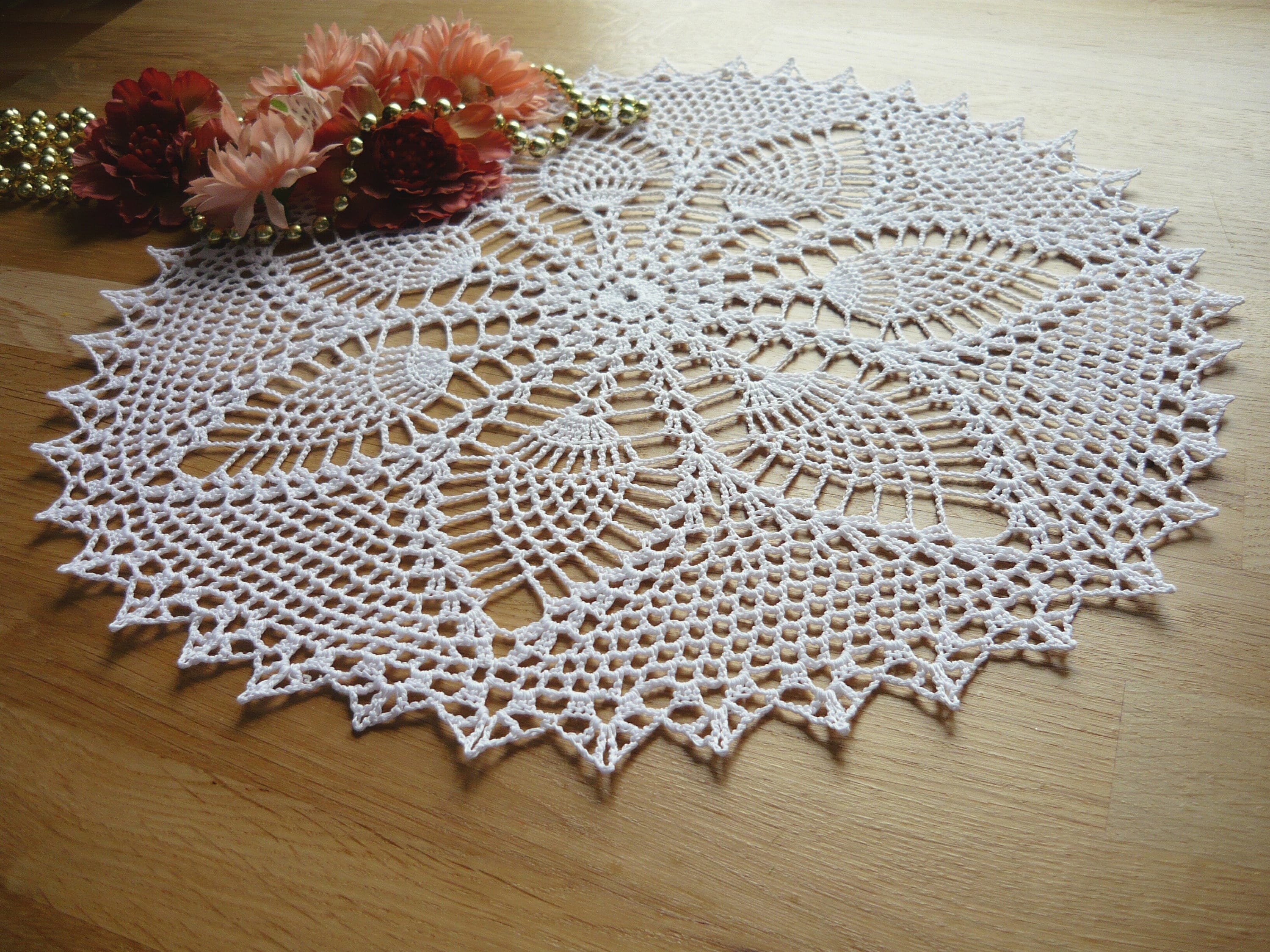 White Crochet Doily Handmade Table Decoration Home Decor | Etsy