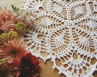 White Crochet Doily Handmade Table Decoration Home Decor | Etsy