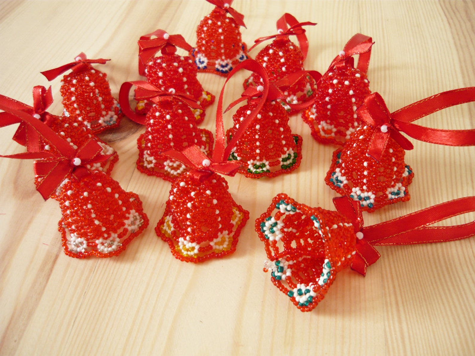 Mini Christmas Bells Tree Ornament Holiday Decorations | Etsy