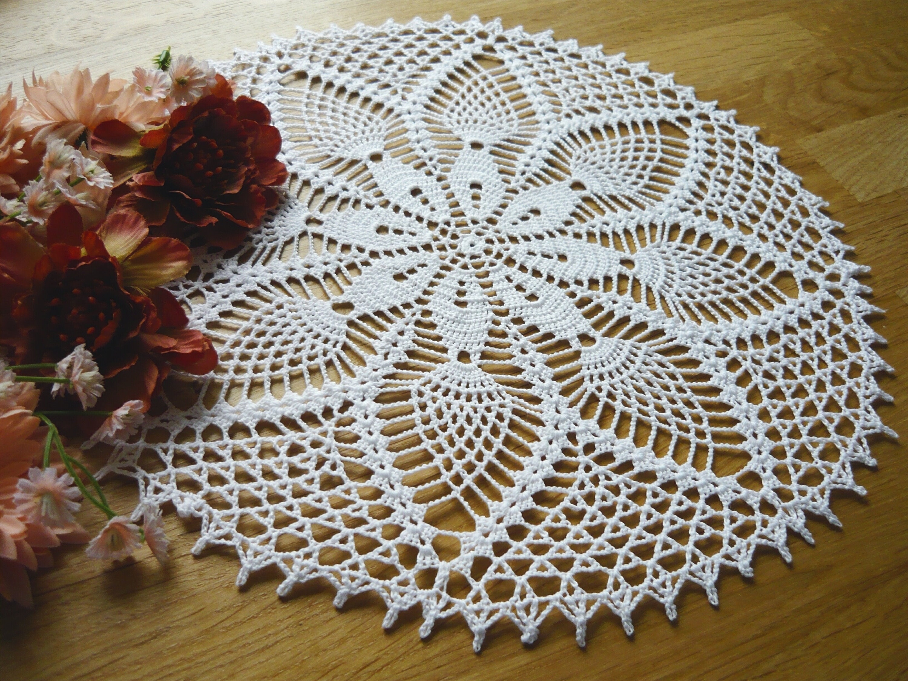 White Crochet Doily Handmade Table Decoration Home Decor - Etsy