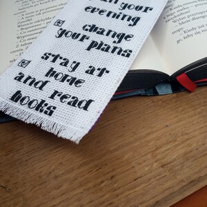 Cross Stitch Bookmark - List to Do - Etsy