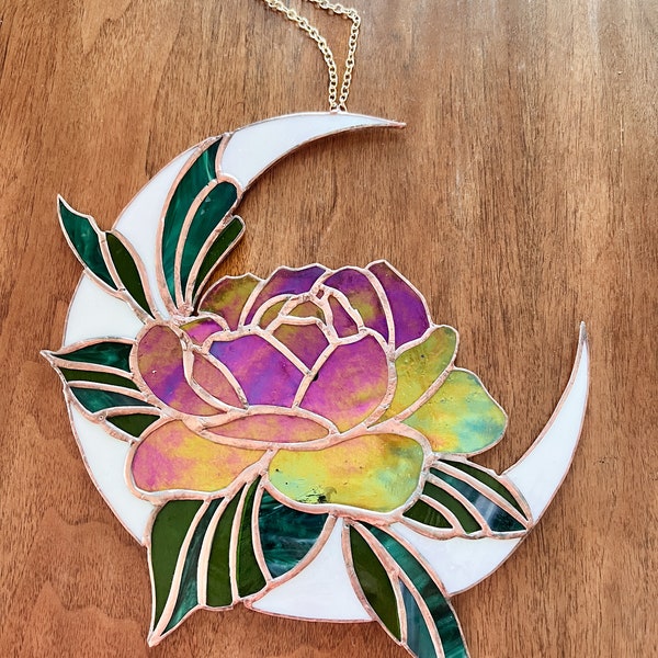Peony Stained Glass - Etsy