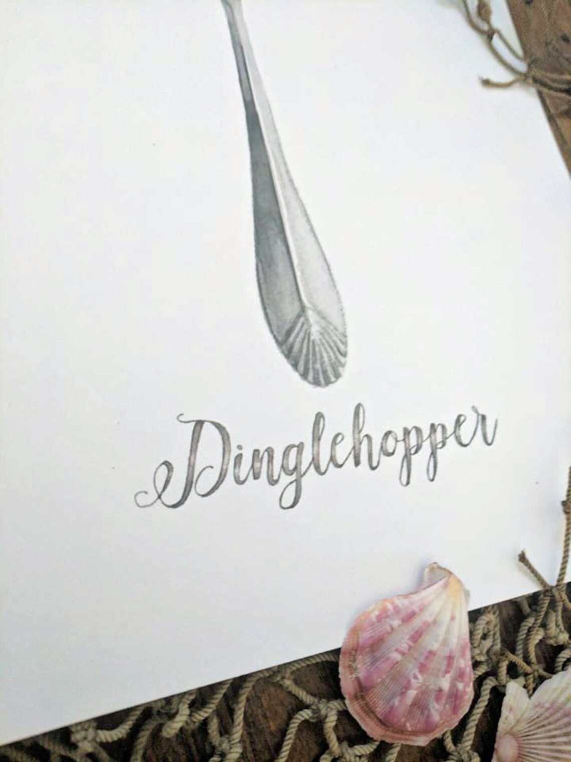 Dinglehopper watercolor print INSTANT DOWNLOAD // Little | Etsy