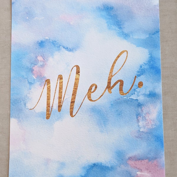 Meh Print - Etsy
