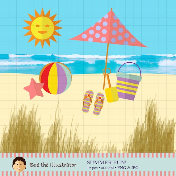 Beach Clipart Party