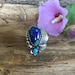 Bluebird Mine Azurite Malachite Ring~ Size 5~ Artisan Handmade Sterling ...