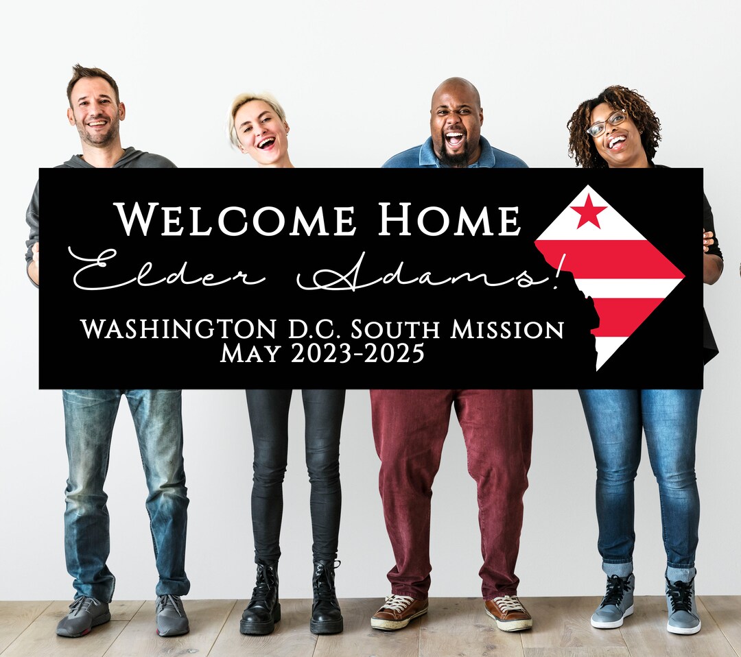 Welcome Home Missionary 6’x2' Poster - Mission Homecoming Print ...