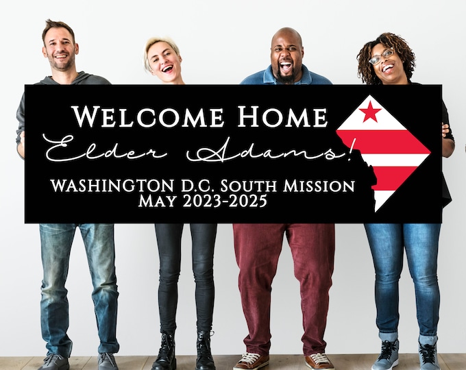 Welcome Home Missionary 6x2' Poster Mission Homecoming Print Mission ...