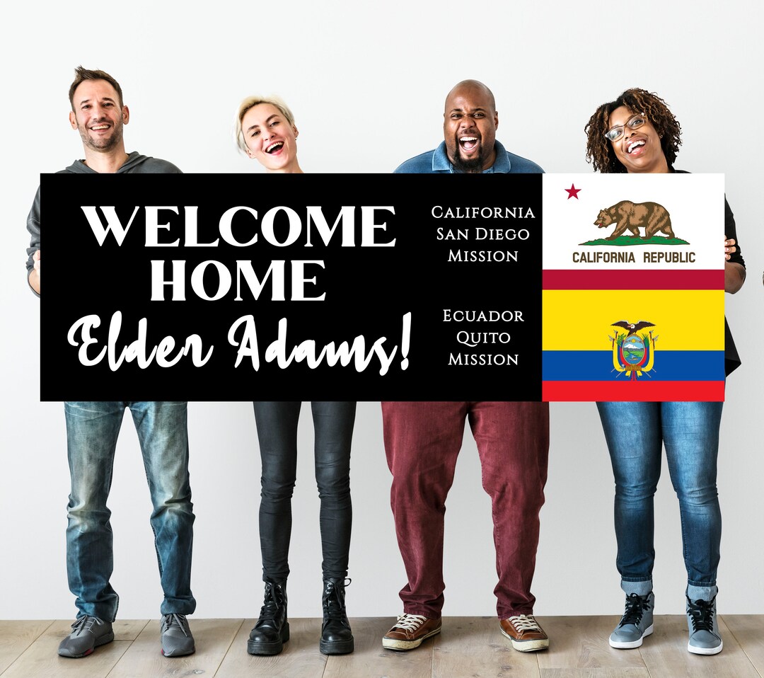 Welcome Home Missionary 6x2' Poster Mission Homecoming Print Mission ...