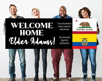 Welcome Home Missionary 4'x2' Poster Mission Homecoming Print Mission ...