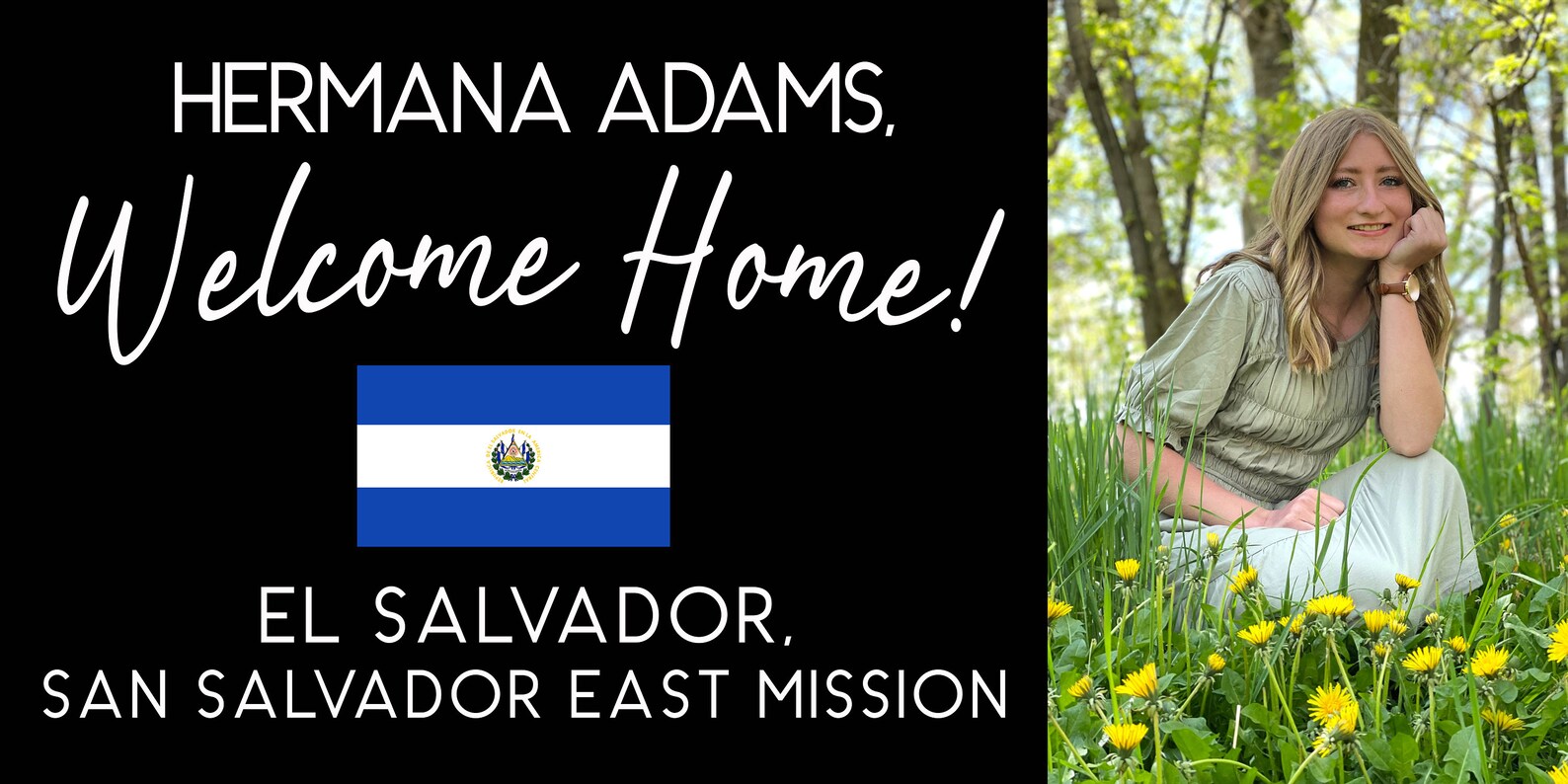 Welcome Home Missionary 4'x2' Poster Mission Homecoming Print Mission ...