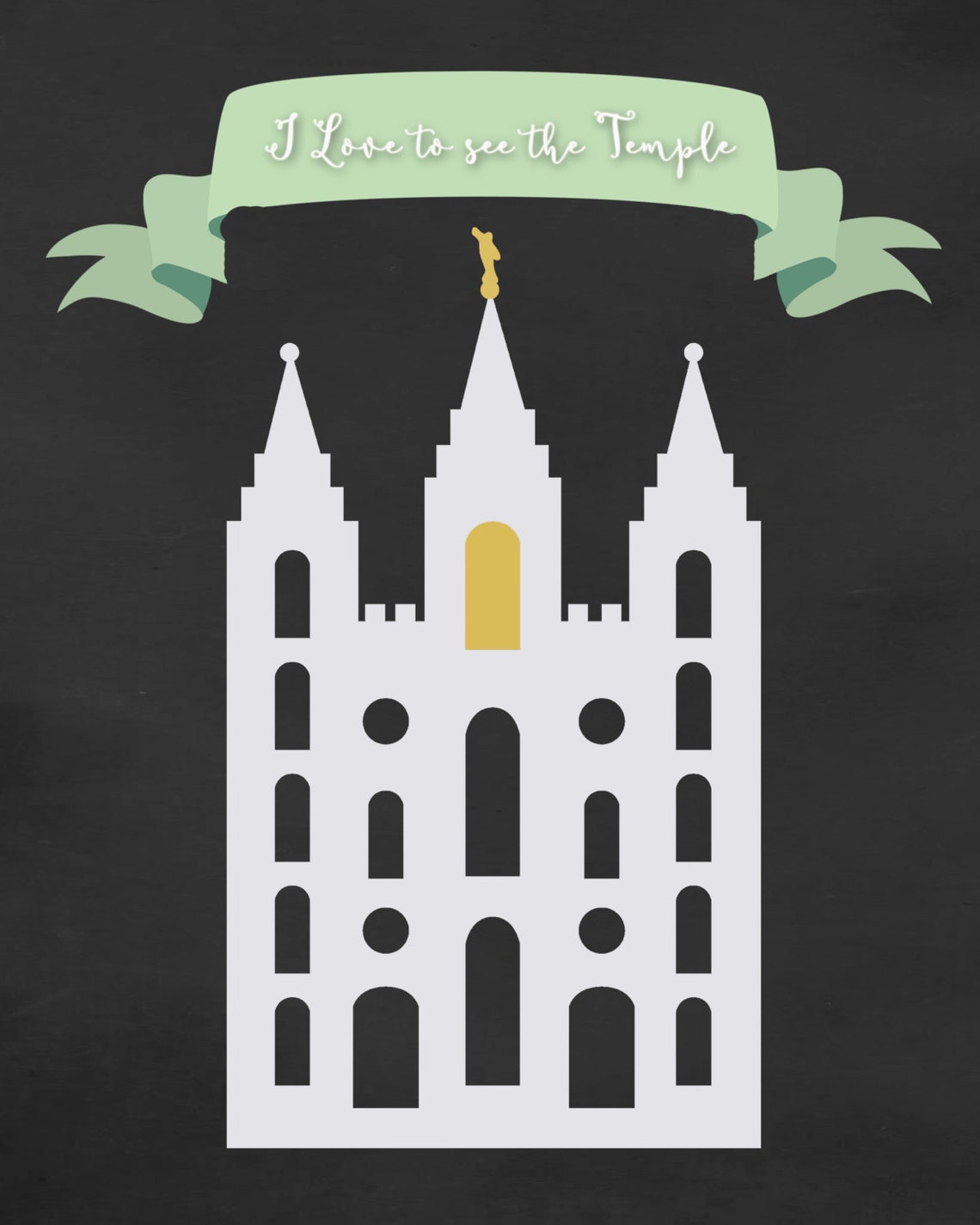 LDS I Love to See the Temple Printable 8x10 Digital Download - LDS ...