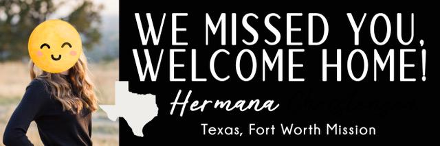 Welcome Home Missionary 6x2' Poster Mission Homecoming Print Mission ...