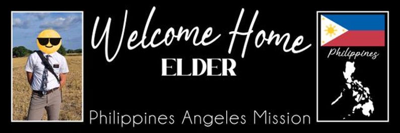 Welcome Home Missionary Banner – Custom Mission Homecoming Sign, 6’x2 ...