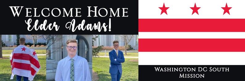 Welcome Home Missionary Banner – Custom Mission Homecoming Sign, 6’x2 ...