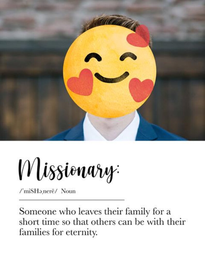 8x10 Custom Mission Photo With Missionary Definition Digital Download ...