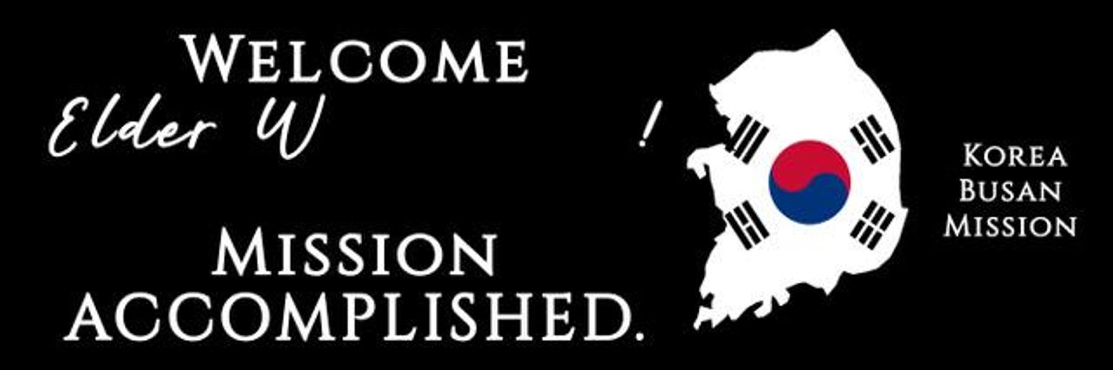 Welcome Home Missionary 6’x2' Poster - Mission Homecoming Print ...