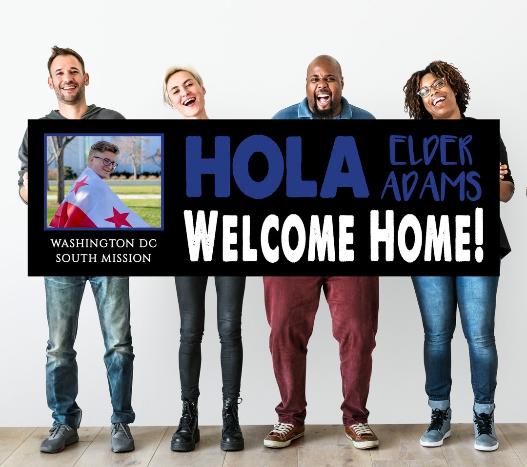 Welcome Home Missionary 6x2' Poster Mission Homecoming Print Mission ...