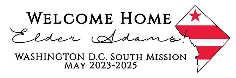 Welcome Home Missionary Banner – Custom Mission Homecoming Sign, 6’x2 ...