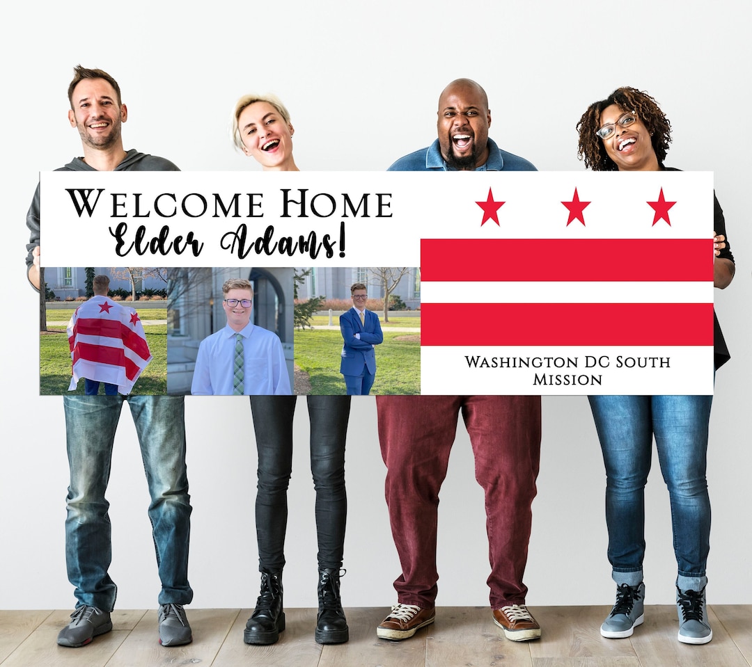 Welcome Home Missionary 6’x2' Poster - Mission Homecoming Print ...