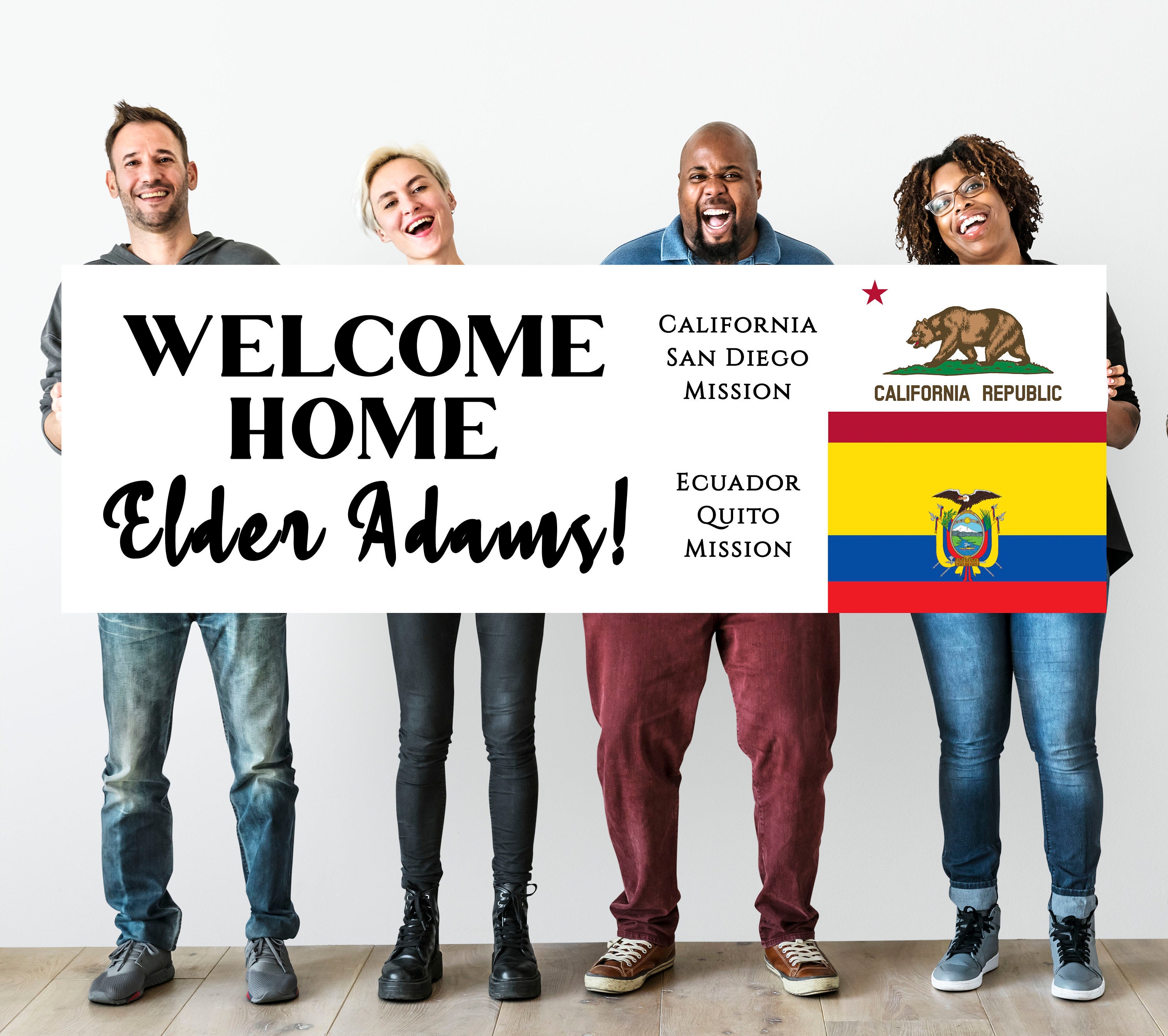 Welcome Home Missionary 6’x2' Poster - Mission Homecoming Print ...